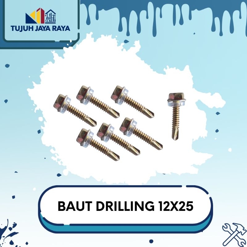 Jual Baut Atap. Baut Drilling 12X25 kualitas bagus | Shopee Indonesia