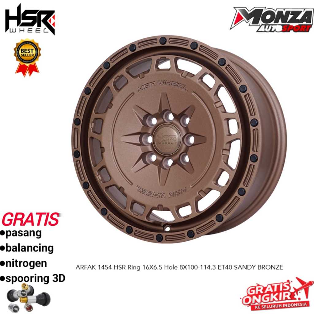Jual Velg mobil rally look Hsr Arfak R16 jazz,vios,yaris,baleno,livina ...