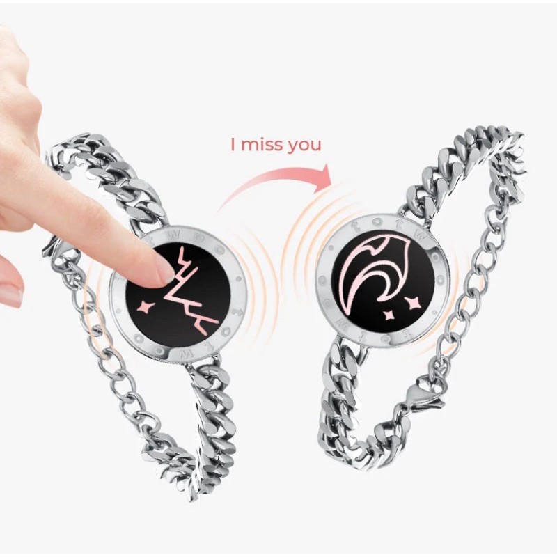 Jual Totwoo To Twoo Smart Long Distance Couple Bracelet Gelang Jarak ...