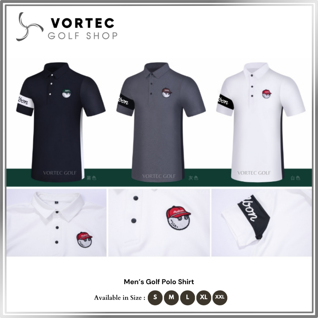 Jual Men Golf Polo Shirt Baju Golf Pria Olahraga MLBN05 | Shopee Indonesia