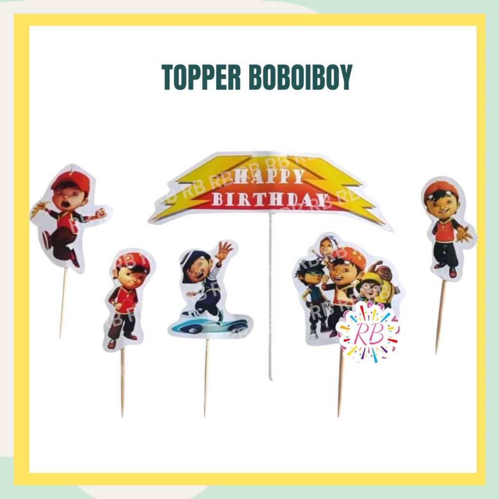 Jual Topper BOBOIBOY / Topper Kue Boboiboy | Shopee Indonesia