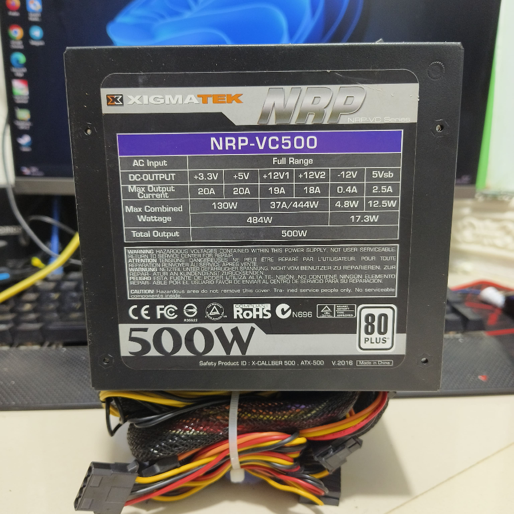 Jual PSU GAMING XIGMATEK 500W 80+ PLUS NRP | Shopee Indonesia