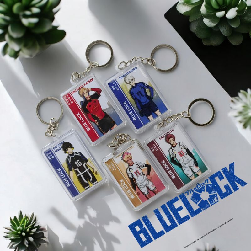 Jual Gantungan Kunci Blue Lock - Keychain Blue Lock - Ganci Anime ...