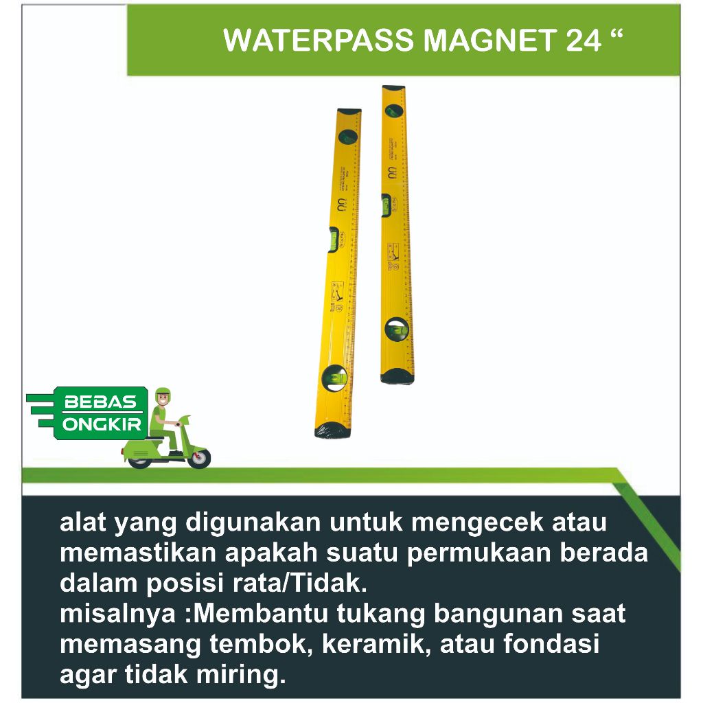 Jual WATERPASS MAGNET 24 in STARK / PENGGARIS WATERPAS / ALAT UKUR ...