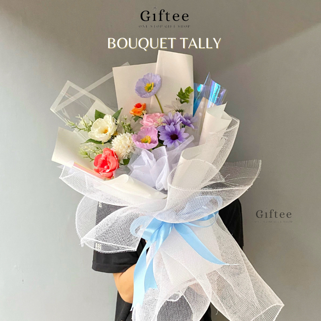 Jual BUKET BUNGA TALLY KOREAN STYLE FLOWER BOUQUET PALSU KADO VALENTINE ...