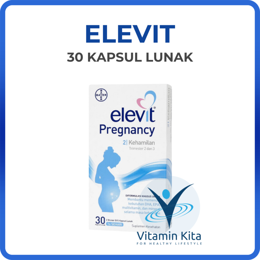 Jual ELEVIT PREGNANCY 30 KAPSUL LUNAK | Suplemen Kehamilan Trimester 2 ...