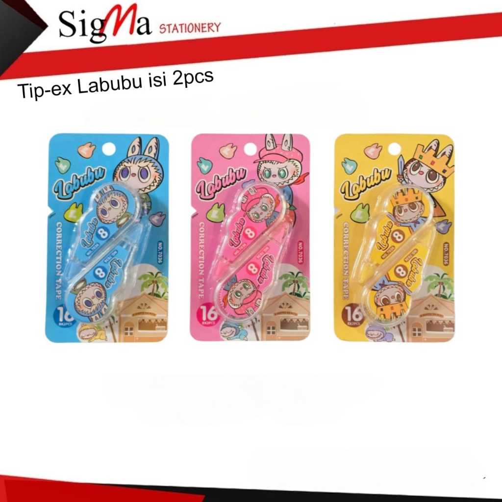 Jual Tip-Ex Kertas LABUBU / Tipex Kertas LABUBU / Tipex LABUBU ...