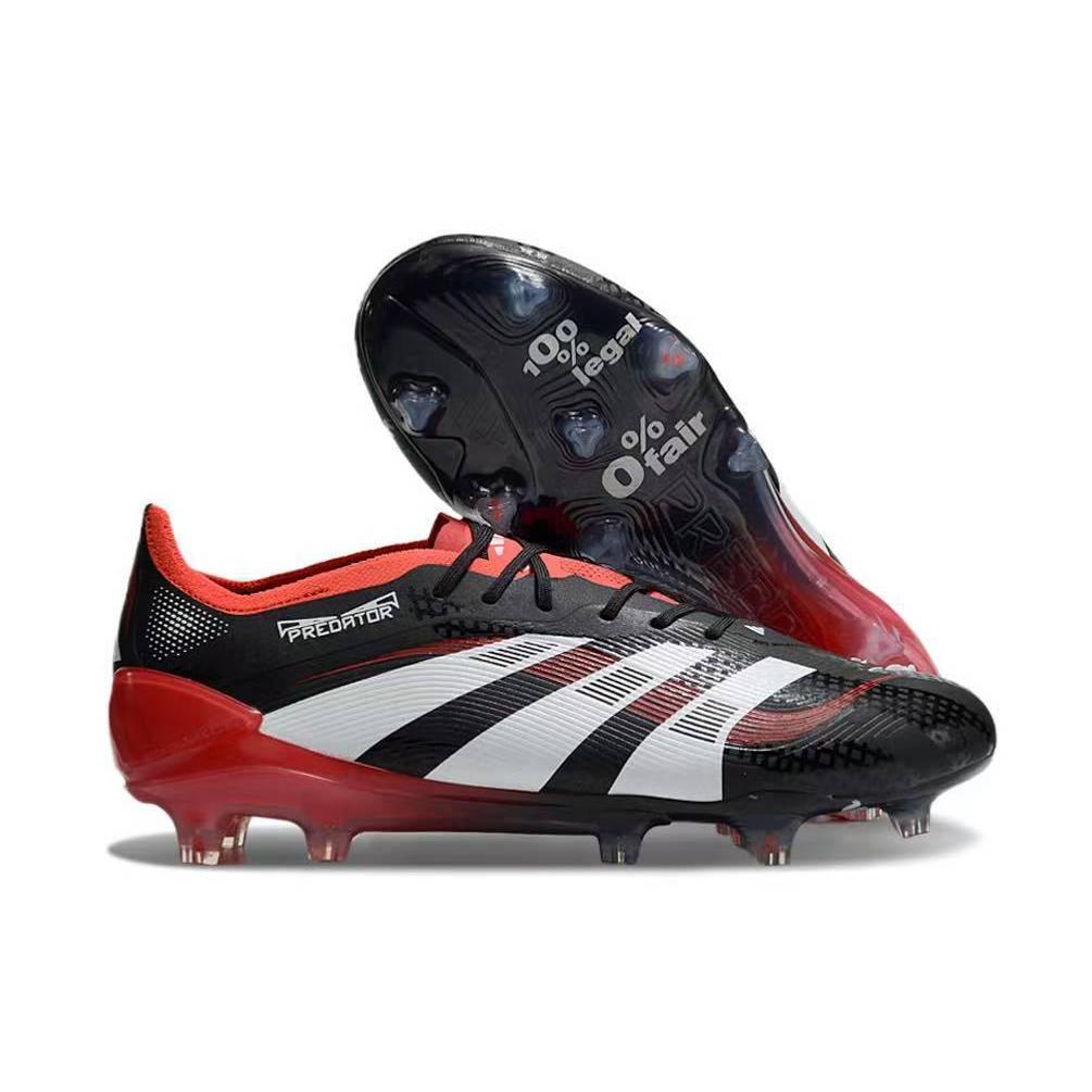 Jual Sepatu Bola Adidas Predator 25 Elite FG - Black White Vivid Red ...