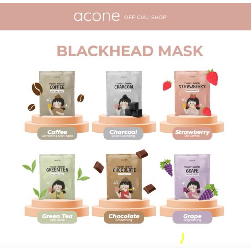 Jual [BUY 5 Free Ikat Rambut] BPOM Masker Gelatin Masker Komedo ...