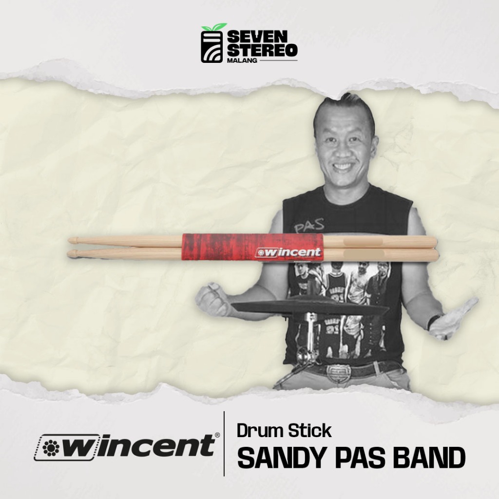 Jual Wincent Sandy Andarusman PAS Band Signature W-55F – Drum Stick ...