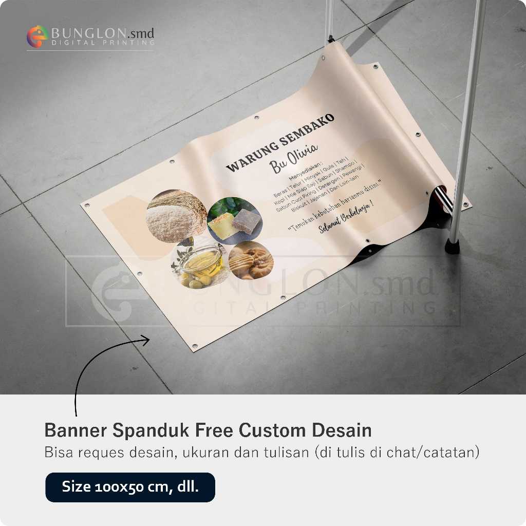 Jual PRINT CETAK SPANDUK BANNER WARUNG SEMBAKO CUSTOM DESAIN | Shopee ...