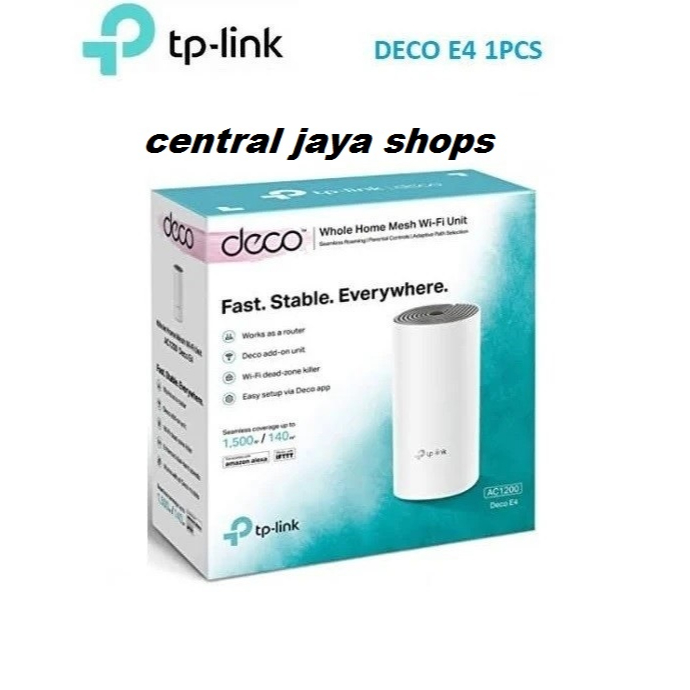 Jual TP-LINK Deco E4 AC1200 1Pack Whole Home Mesh WiFi System Tplink 1 ...