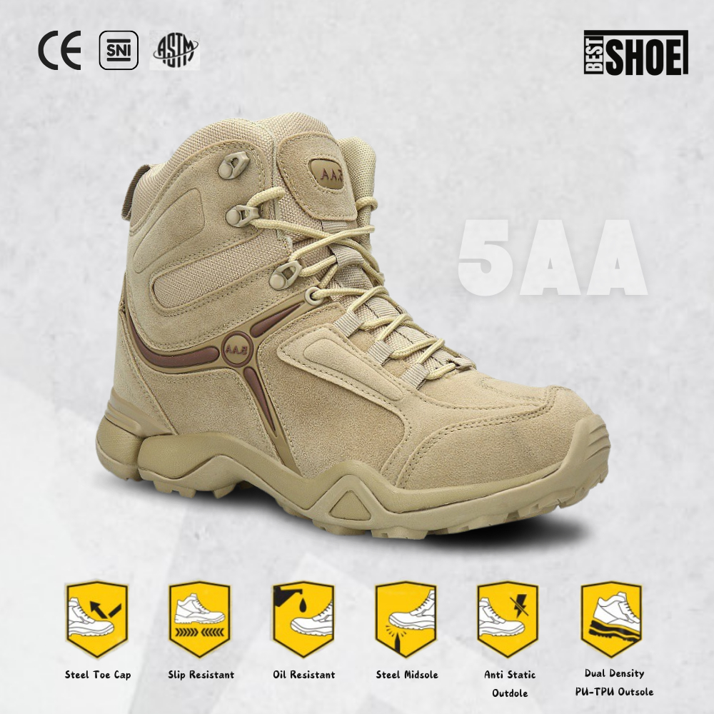 Jual Sepatu Safety Boots Delta 5AA Tactical Haiking Adventure Outdoor ...