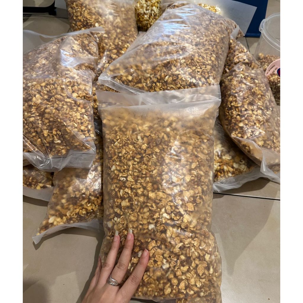Jual Remahan Popcorn Full Caramel [MASIH GARING & ENAK] - 1 Pack ...