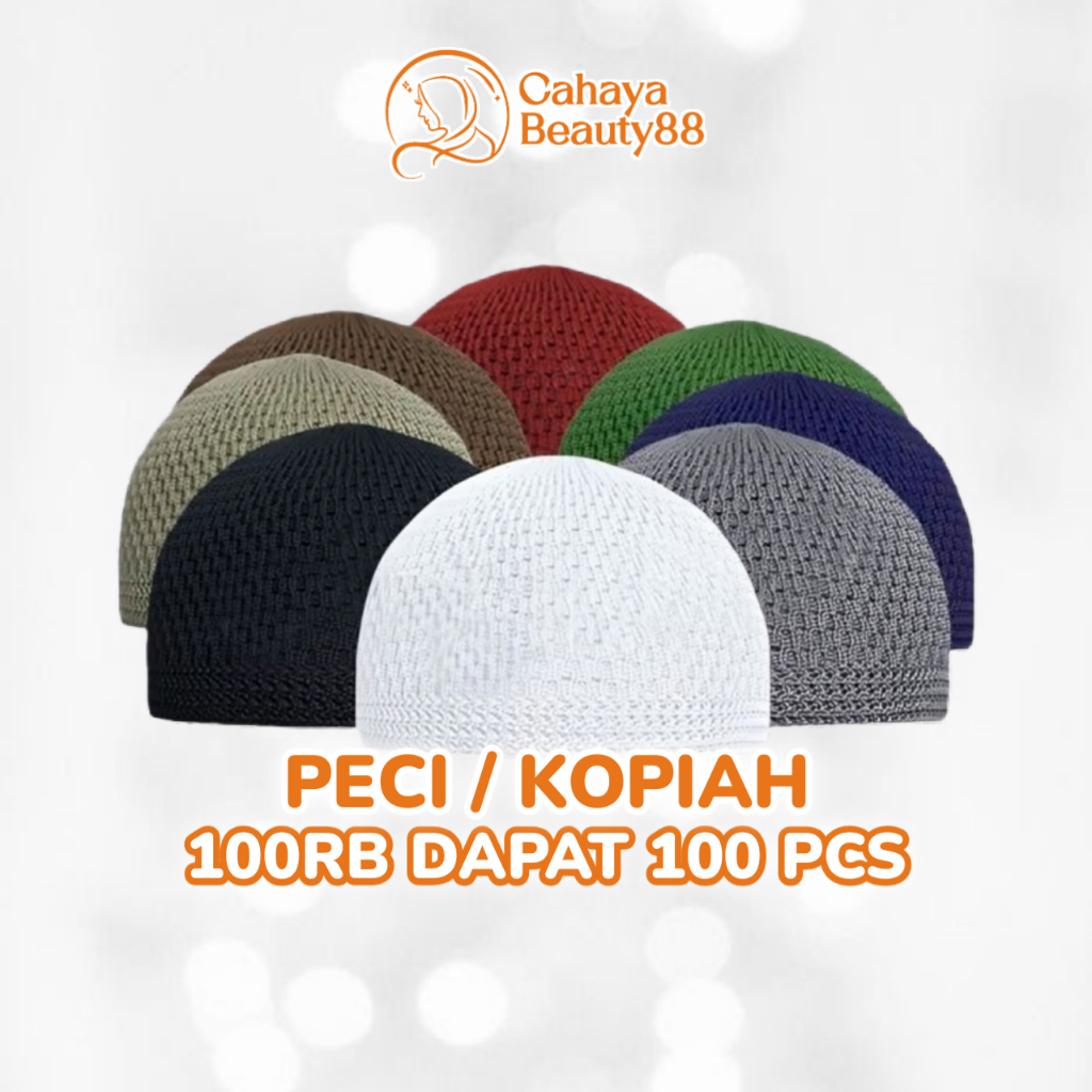 Jual (100Rb Isi 100 Pcs) Peci / Kopiah / Kopyah Rajut | Shopee Indonesia