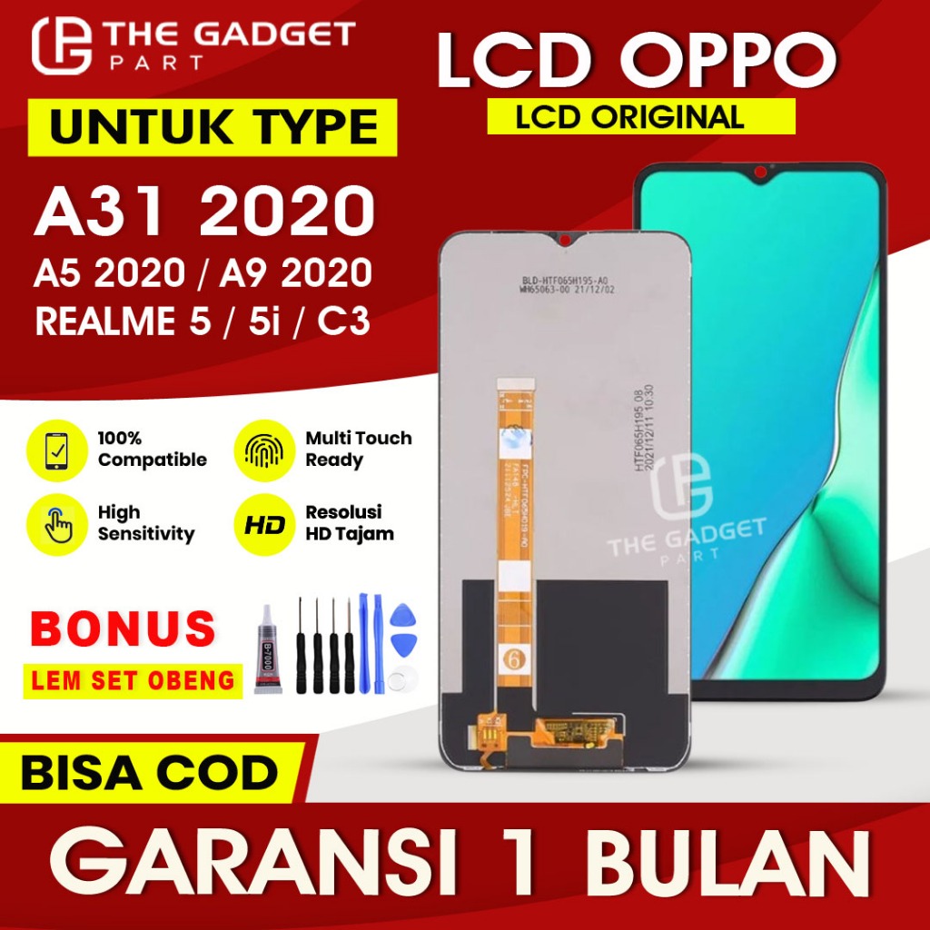 Jual 【 ORIGINAL 】LCD OPPO A5 2020 / A31 2020 / A9 2020 / REALME C3 ...