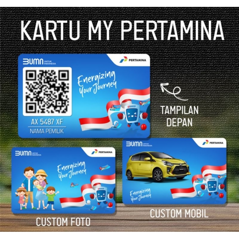 Jual Kartu Barcode My Pertamina Bahan PVC ID Card | Shopee Indonesia