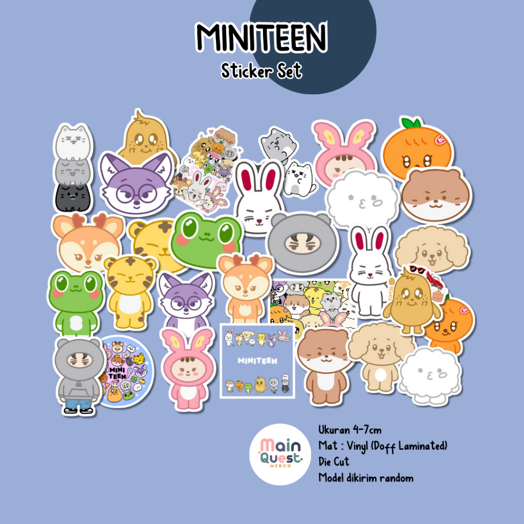 Jual Sticker Miniteen | Sticker Seventeen | Sticker Aesthetic / Sticker ...