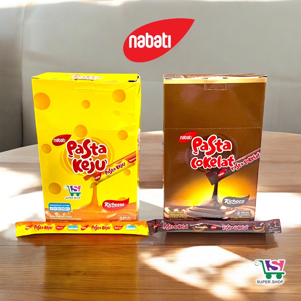 Jual Richeese Nabati PASTA Keju / Richoco Pasta Cokelat (isi 30 pcs ...