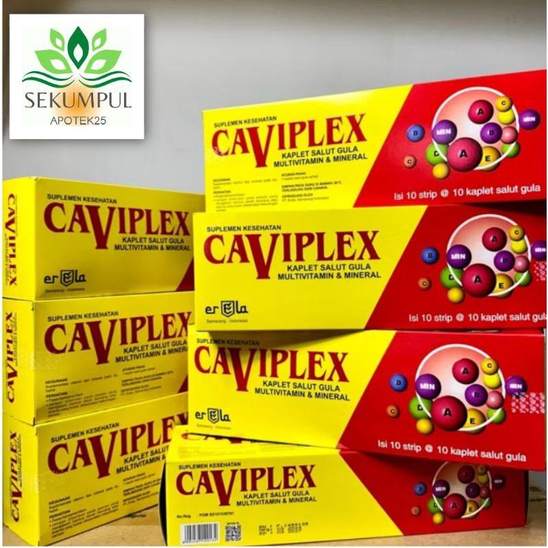 Jual CAVIPLEX 1 Strip isi 10 Tablet Suplemen Multivitamin (SA) | Shopee ...