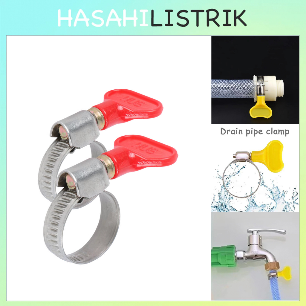 Jual Klem Selang Semprotan Air Klem Selang Gas Regulator ukuran 1/2 ...
