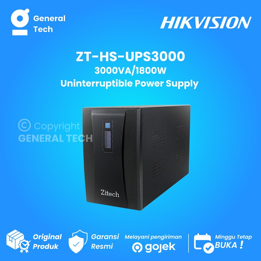 Jual Zitech UPS ZT-HS-UPS3000 3000VA/1800W Uninterruptible Power Supply ...