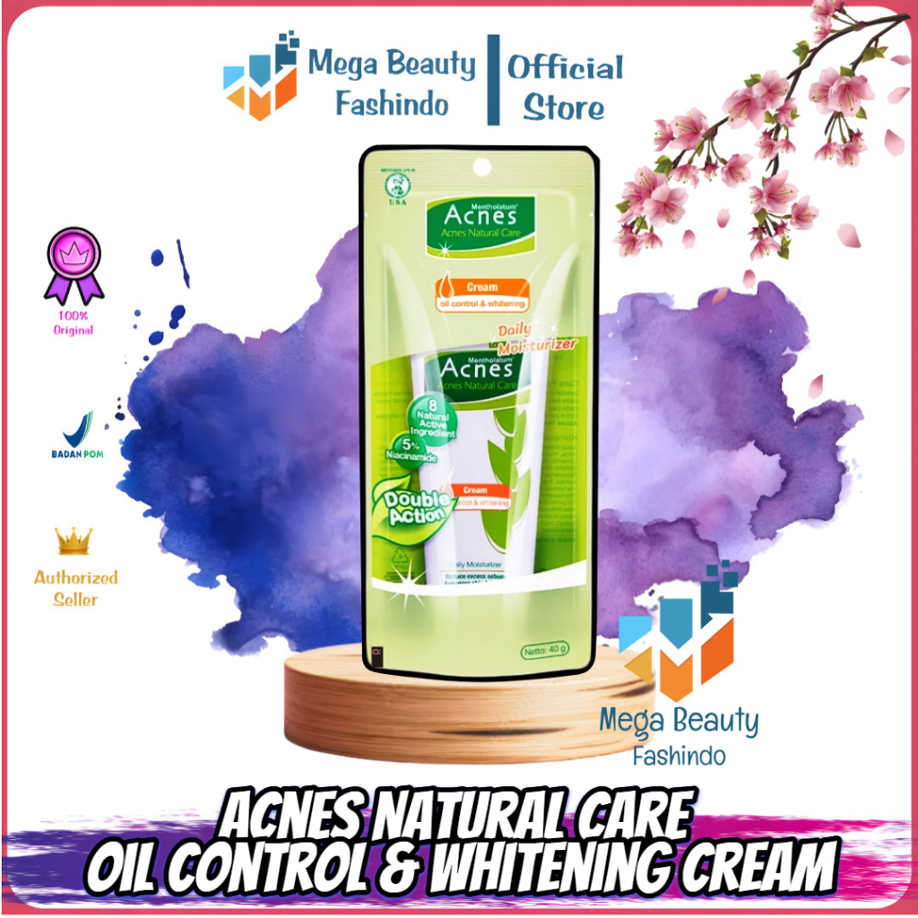 Jual Acnes Natural Care Oil Control & Whitening Cream - 40gr (Face ...