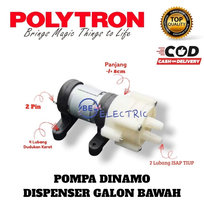 Jual DINAMO POLYTRON PWC 500 - 600 - 615 X / POMPA AIR DISPENSER GALON ...