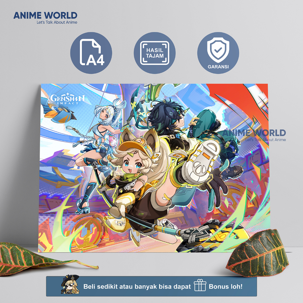 Jual (Min. Belanja 20K) Poster Genshin Impact Kinich Mualani Kachina ...