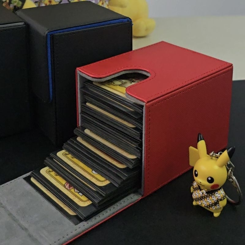 Jual Premium Leather Deck Card Case Box for MTG Commander Decks / TCG ...