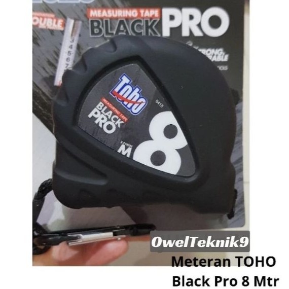 Jual OwelTeknik9 - Meteran 3 mtr,5 mtr ,8 mtr TOHO BLACK PRO/Meteran ...