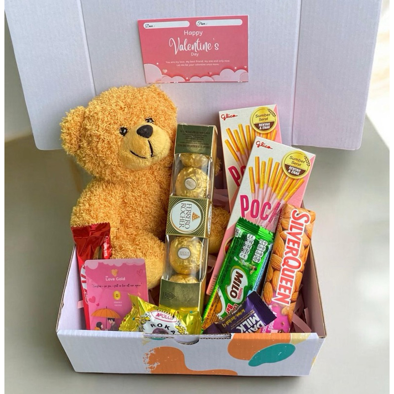 Jual HAMPERS SILVERQUEEN LOVE FERRERO ROCHER KITKAT dairy milk MILO ...