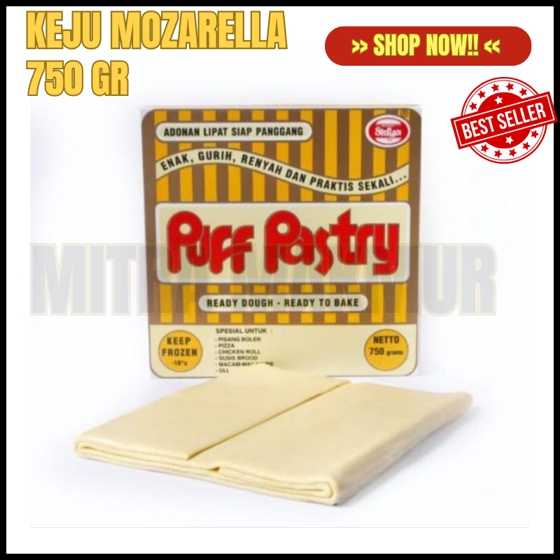 Jual puff pastry/stella puffy pastry/750gr/puffy pastry stella's ...