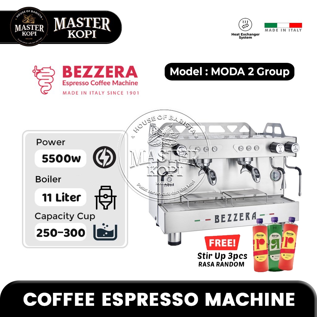 Jual Mesin Kopi Espresso Machine Bezzera Moda 2GR 2 Group [1 pcs ...