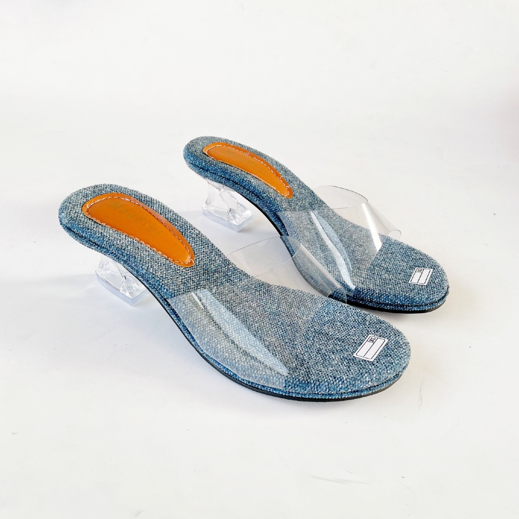 Jual Magdiel Stacy Heels Wanita Hak Kaca Transparan | Shopee Indonesia