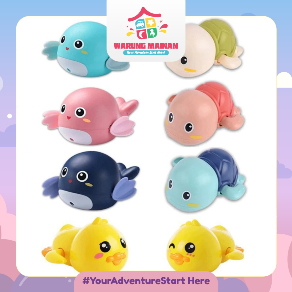 Jual [WARUNGMAINAN] [WM103] Mainan Mandi Anak Bayi Bentuk KURA KURA ...
