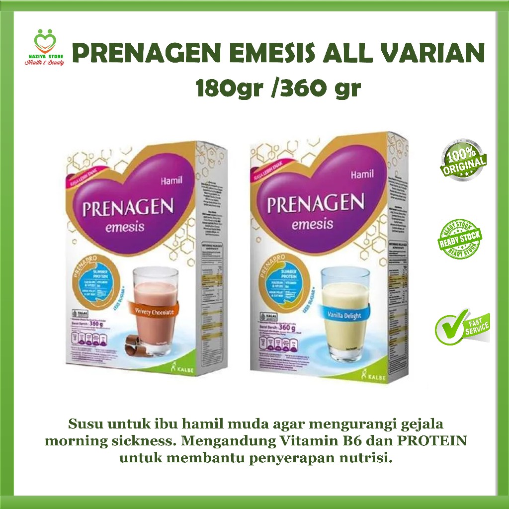 Jual PRENAGEN EMESIS NUTRISI IBU HAMIL AWAL TRIMESTER - VARIANT RASA ...