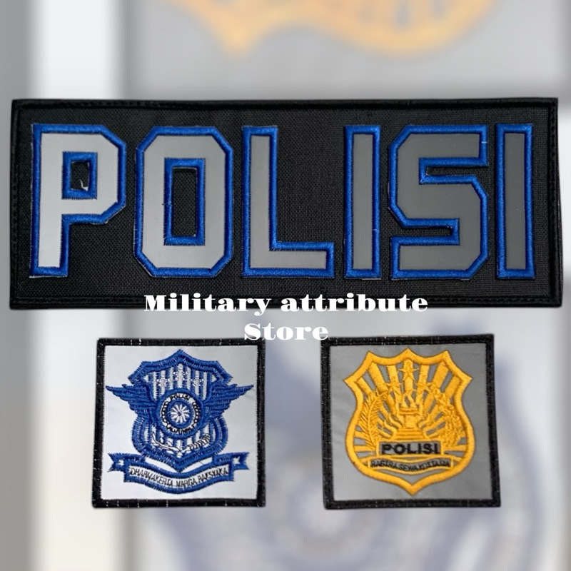 Jual ATRIBUT BORDIR LOGO LAMBANG ROMPI POLISI LALULINTAS/POLANTAS FULL ...