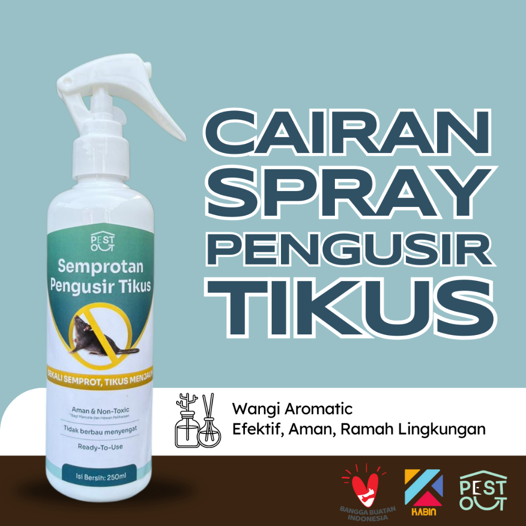Jual Cairan Aromatic Spray Semprotan Pengusir Tikus ampuh 100% Kemasan ...