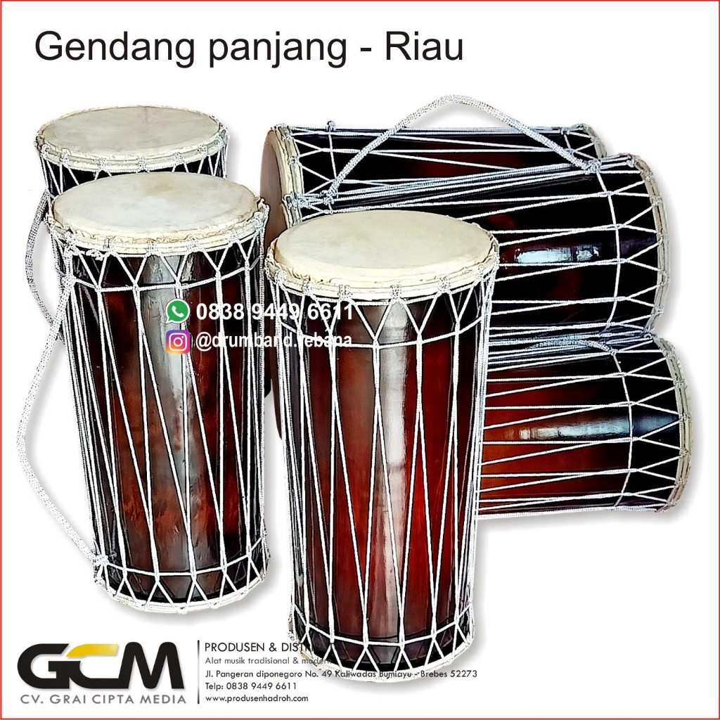 Jual Gendang panjang gendang 2 kulit gendang 70cm gendang pencak silat ...