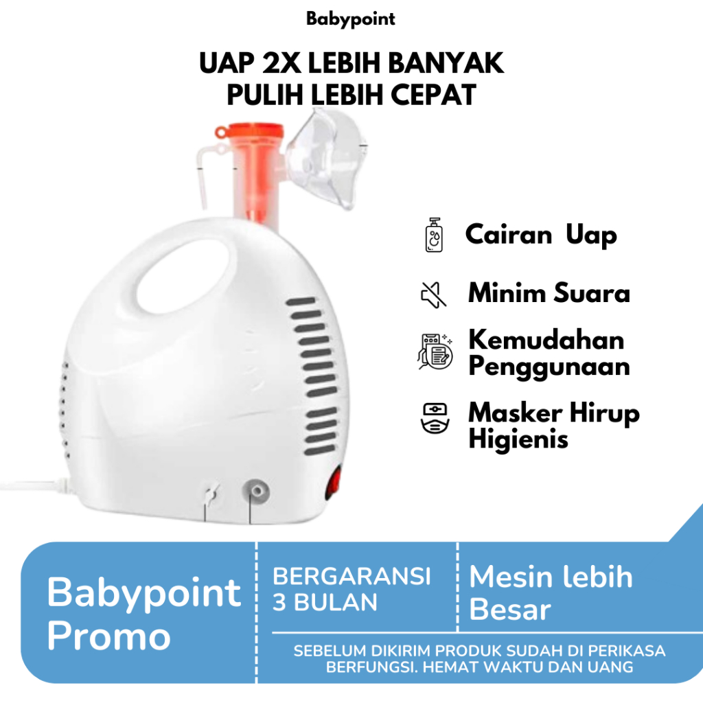 Jual Alat Nebulizer Uap Besar | Inhaler nebu Portable Bayi dan Anak ...