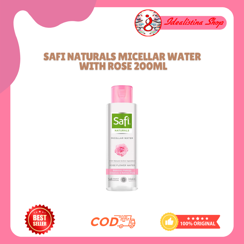Jual Safi Naturals Micellar Water With Rose 200 ml | Shopee Indonesia