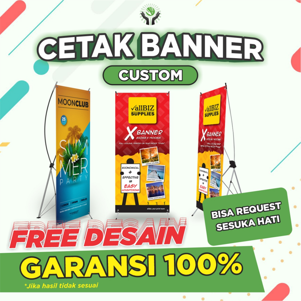 Jual Cetak X Banner Spanduk Baliho 280Gram Satu Paket Premium FREE ...