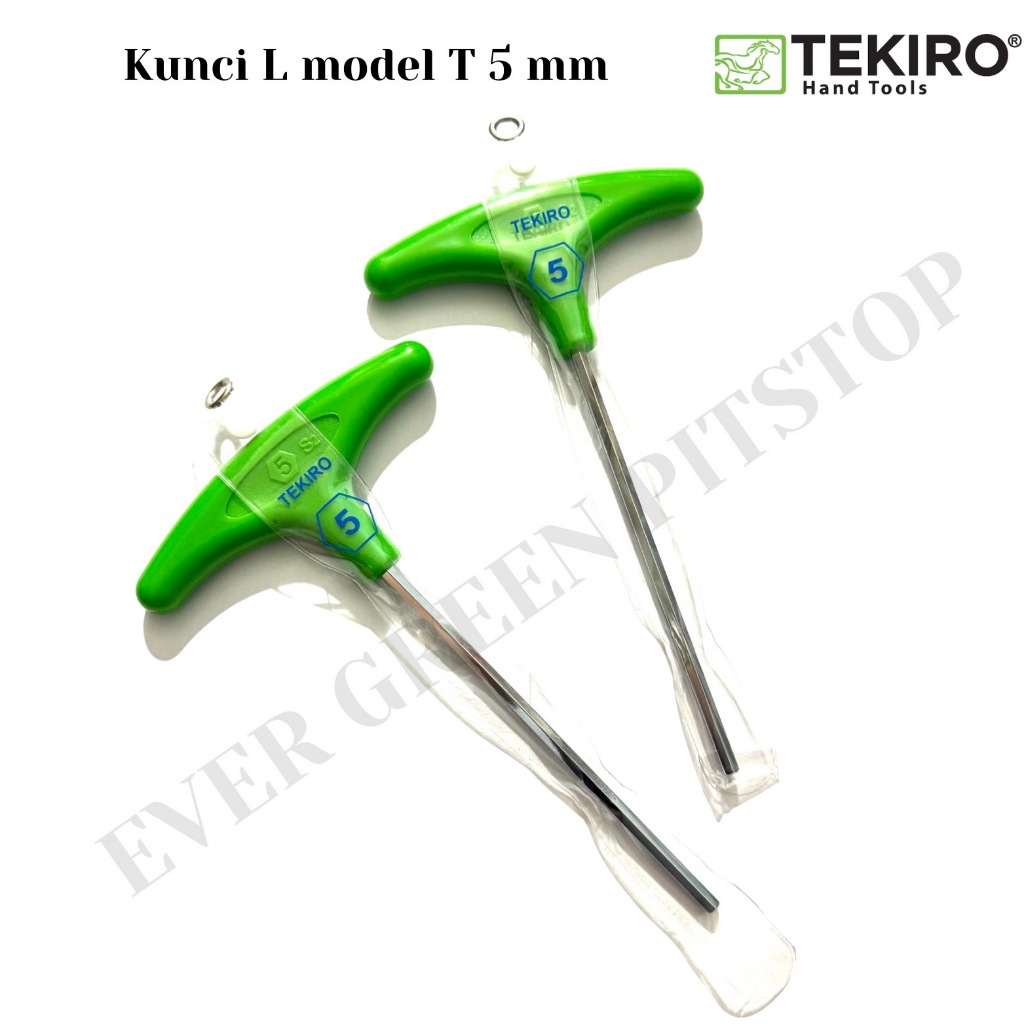 Jual TEKIRO Kunci L model T 5 mm SATUAN Kunci L segienam dengan gagang handle 5mm T Shape Key ...