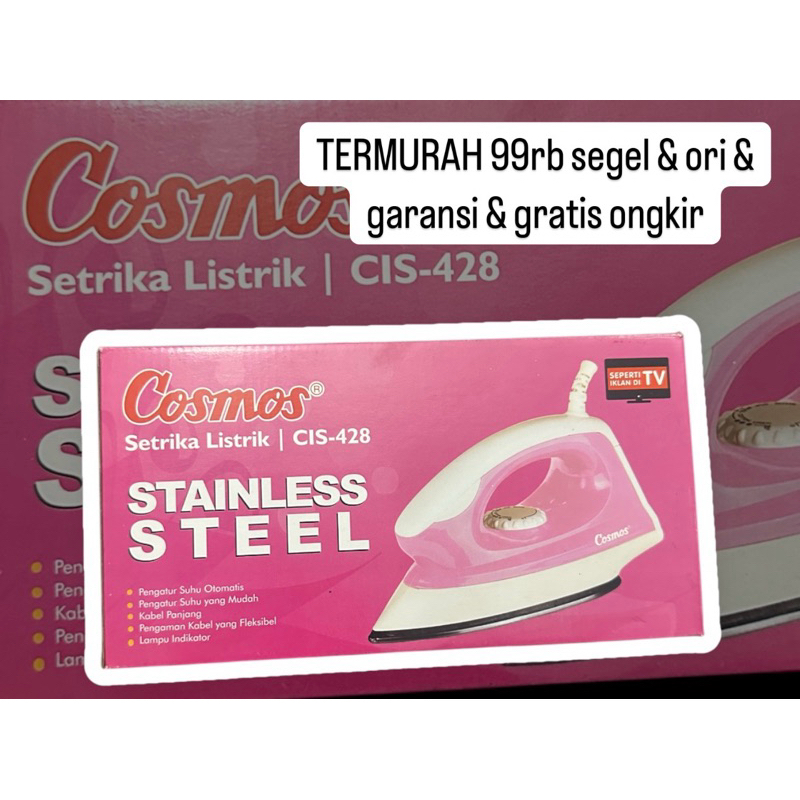 Jual Cosmos Setrika Listrik CIS-428 Stainless Steel | Shopee Indonesia