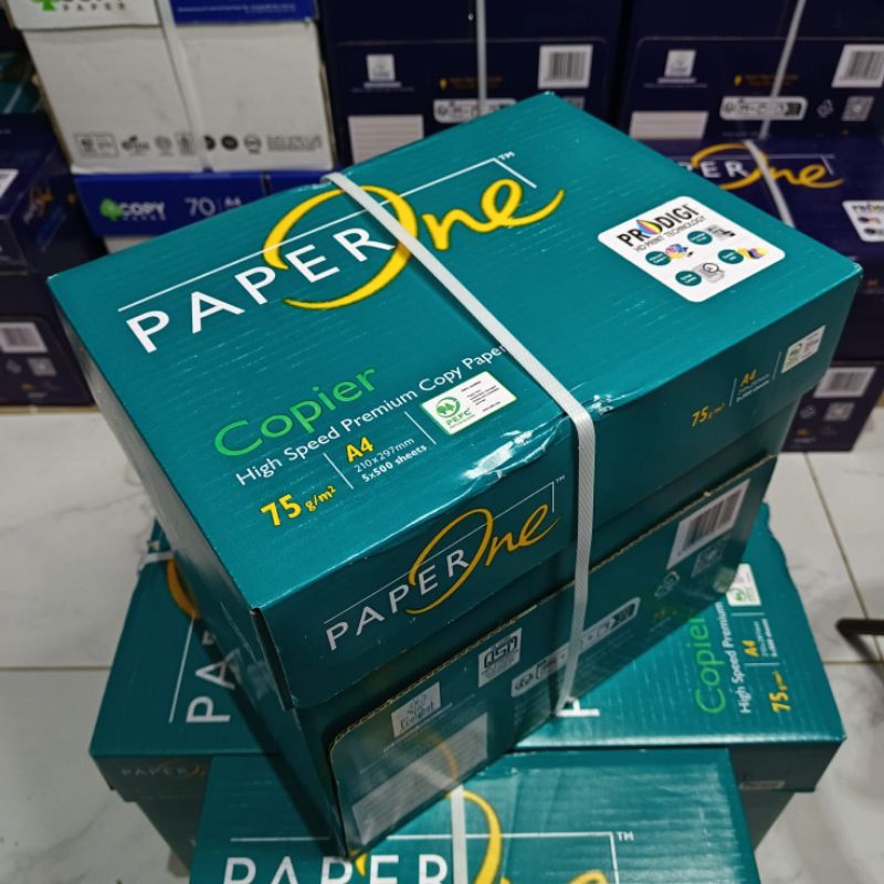 Jual PROMO KERTAS HVS A4 75 GRAM PAPER ONE ( DUS ) TERMURAH!!! | Shopee Indonesia