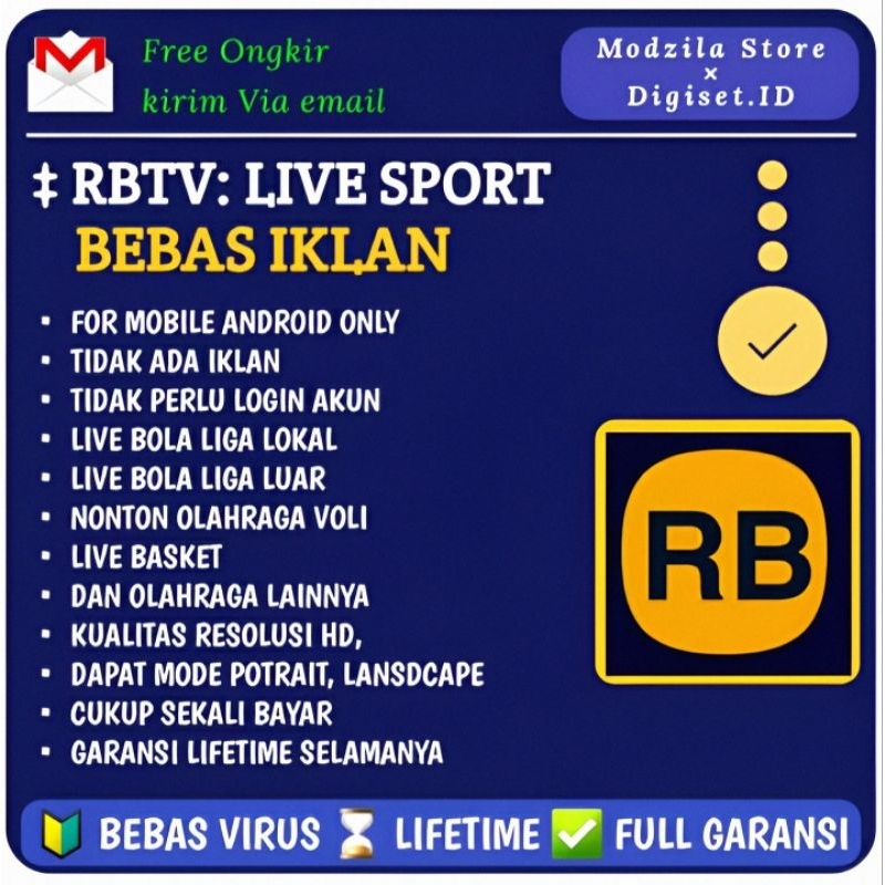 Jual Lifetime RBTV Aplikasi RBTV Nobat nonton SepakBola - Modzila store ...