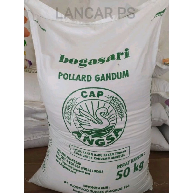 Jual Pollard gandum cap angsa bogasari pakan hewan ternak 1 kilo ...