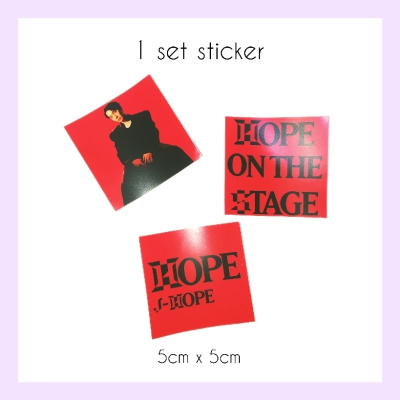 Jual [BTS] STICKER JHOPE HOPE ON THE STAGE 2025 TOUR CONCERT FREEBIES ...