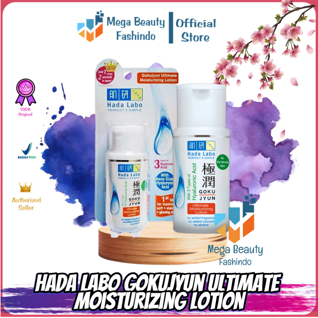 Jual Hada Labo Gokujyun Ultimate Moisturizing Lotion - 30ml | 100ml (Pre moisturizing, locks ...
